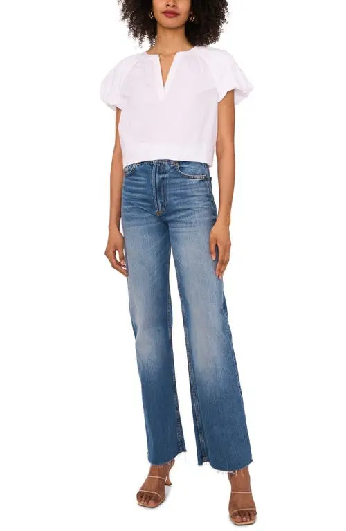 Buy Vince Camuto Puff Sleeve Top - Ultra White At 25% Off